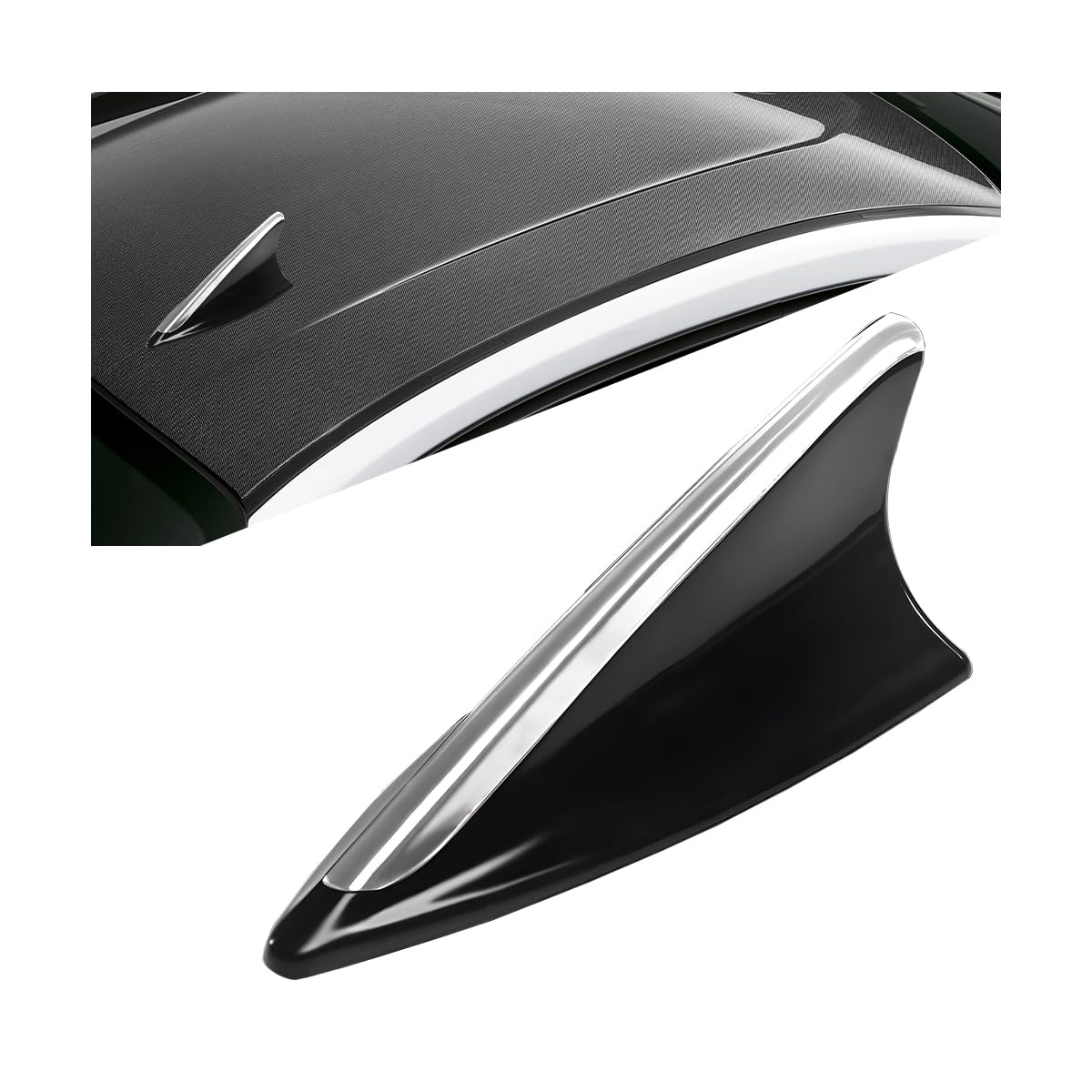 Amazon.com: KHGUZ Shark Fin Antenna Cover for Car, Vehicle Top Roof ...
