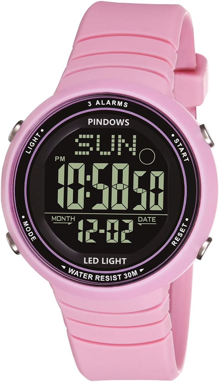 Women's Digital Watch for Women Sports Watch Unisex Teenager Watch with ...