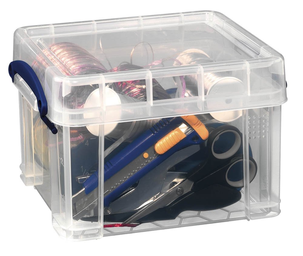 Really Useful 245 x 180 x 160mm 3L Box with Lid - Clear : Amazon.co.uk ...