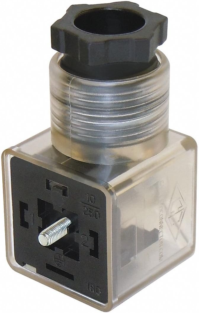 Amazon.com: Solenoid Valve Connector, Form A ISO Din : Industrial ...