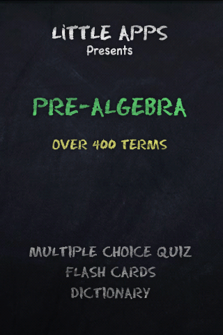 Pre-Algebra Terminology - App on Amazon Appstore
