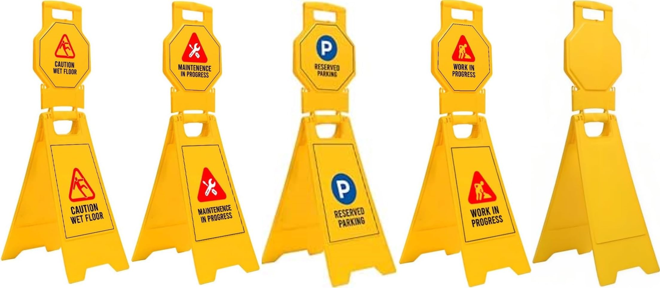 Customised Caution Floor Sign - Yellow | Caution Wet Floor | Work In ...