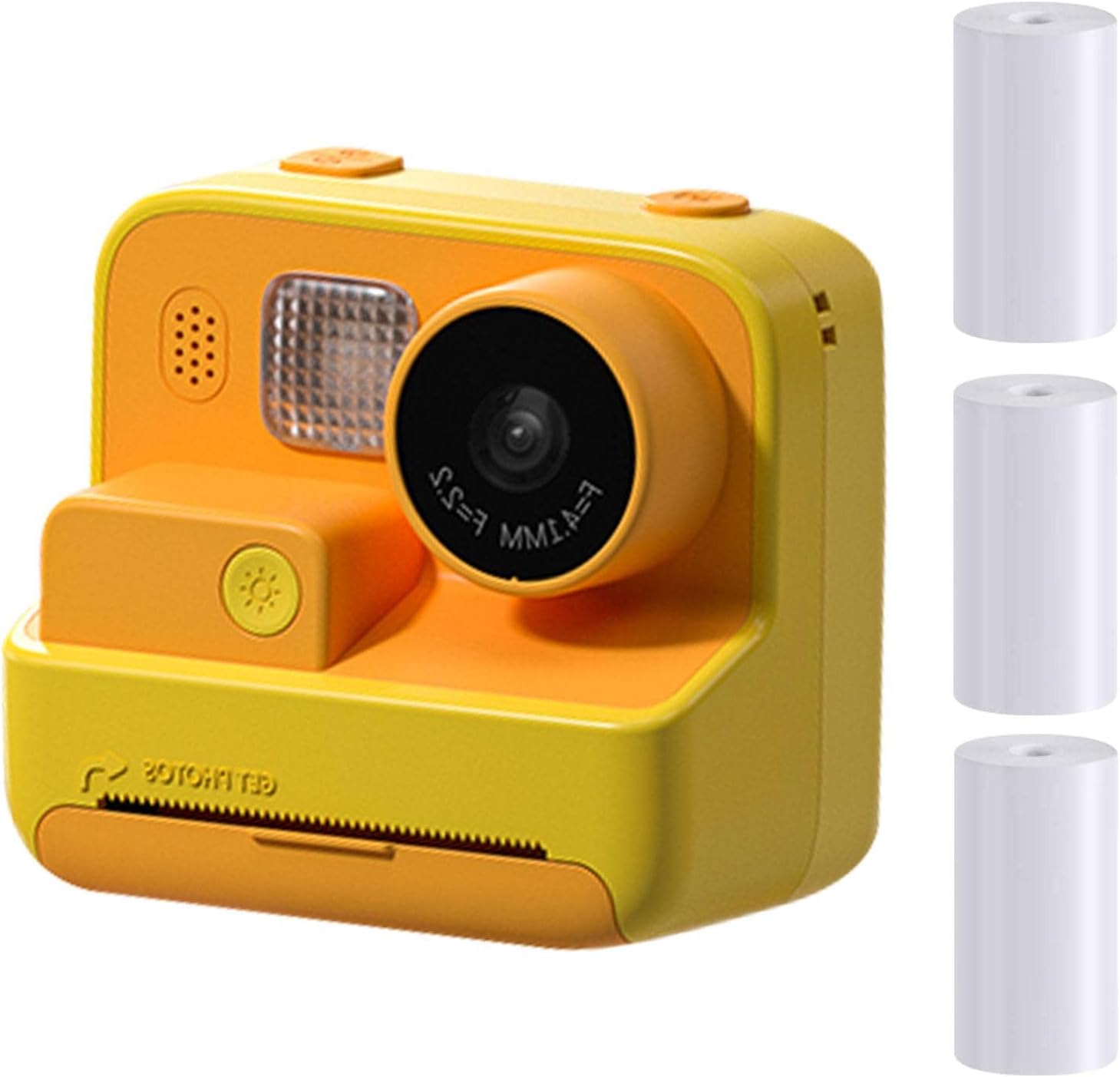 Câmera Digital com Impressão,impressão instantânea infantil com 3 rolos ...