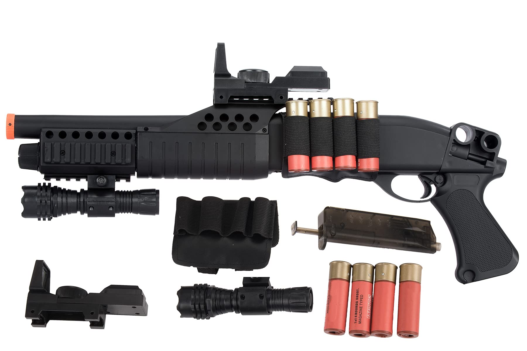 Buy Lancer 345 FPS Airsoft Spring-Powered Single- Pump Action Airsoft ...