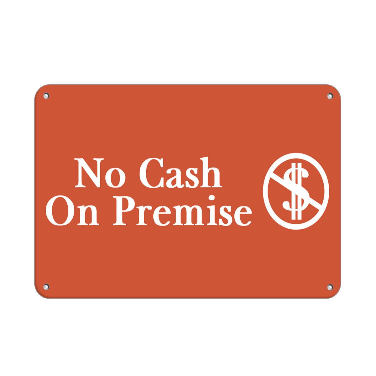 Amazon.com : No Cash On Premise Business Sign Feature Department Vinyl ...