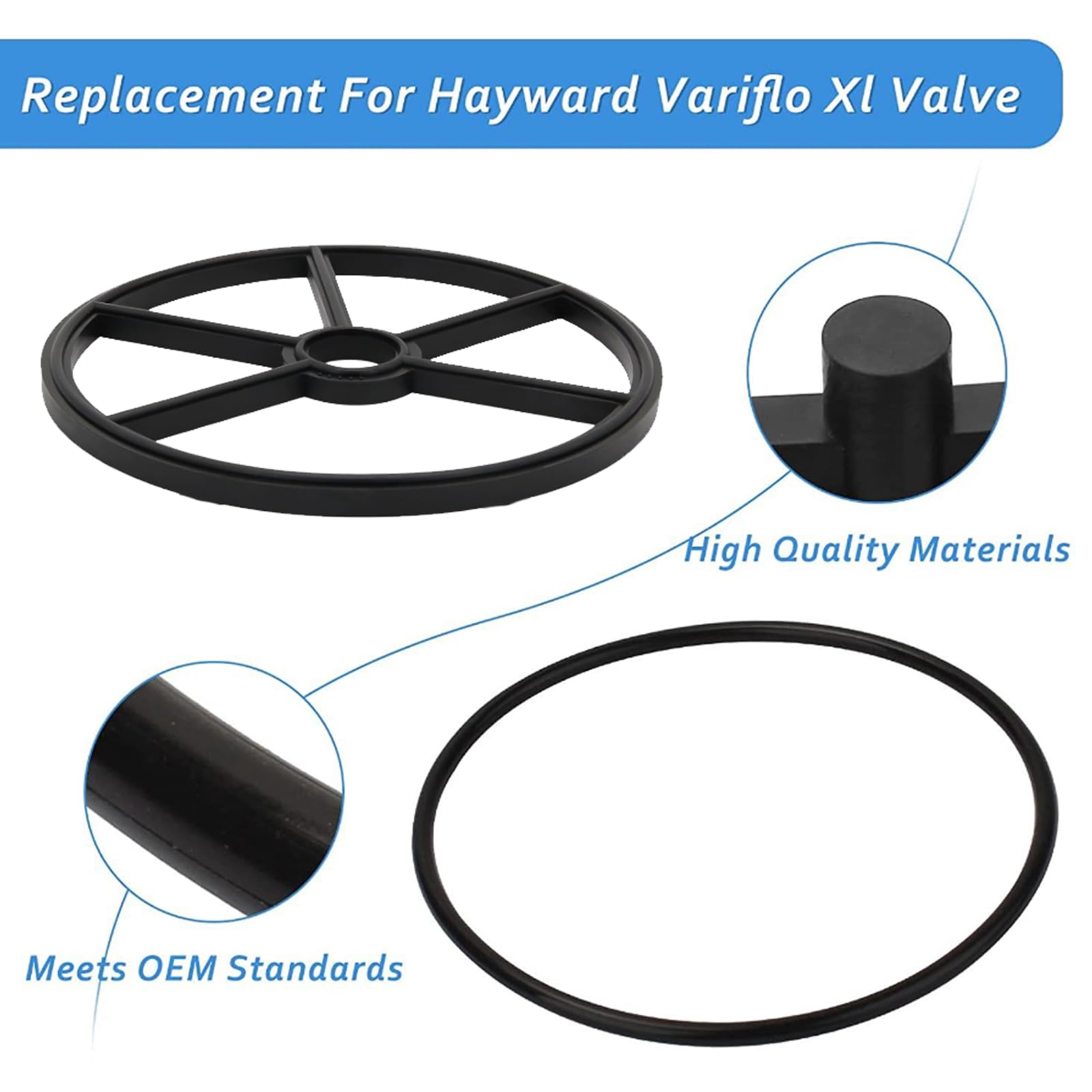 Pack of 6 Multiport and Sand Filter Valves SP0710 Spider Seal ...