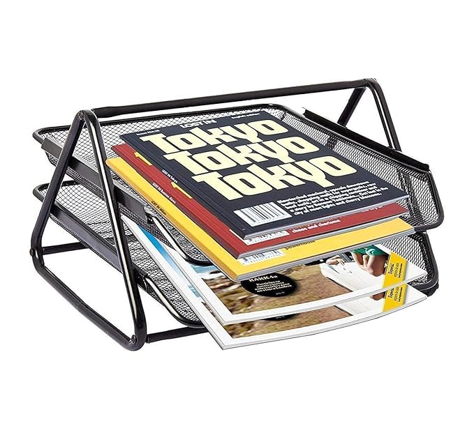 VIDORA 2 Tier Document, File, Paper, Letter, Office, Desktop Tray ...
