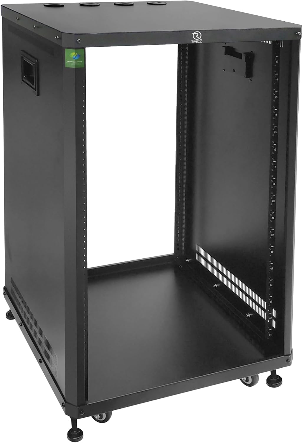 Amazon.com: RIVECO POMU 18U Stereo & Server Rack with Caster Wheels ...