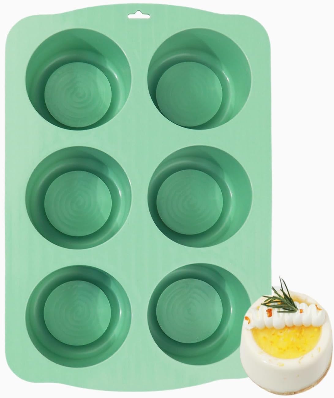 Amazon.com: QELEG Silicone Mini Cake Mold, 3D Silicone Mousse Cake ...