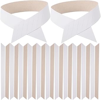 PACKOVE Pack of 100 Paper Collar Stays for Shirts, Paper Shirt Collar ...