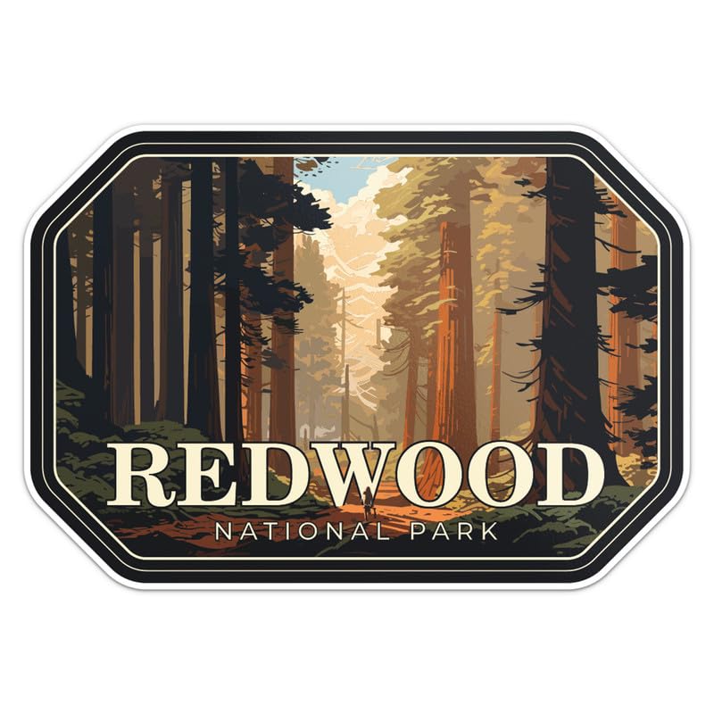 Amazon.com - Redwood National Park Sticker - Waterproof Vinyl Decal for ...