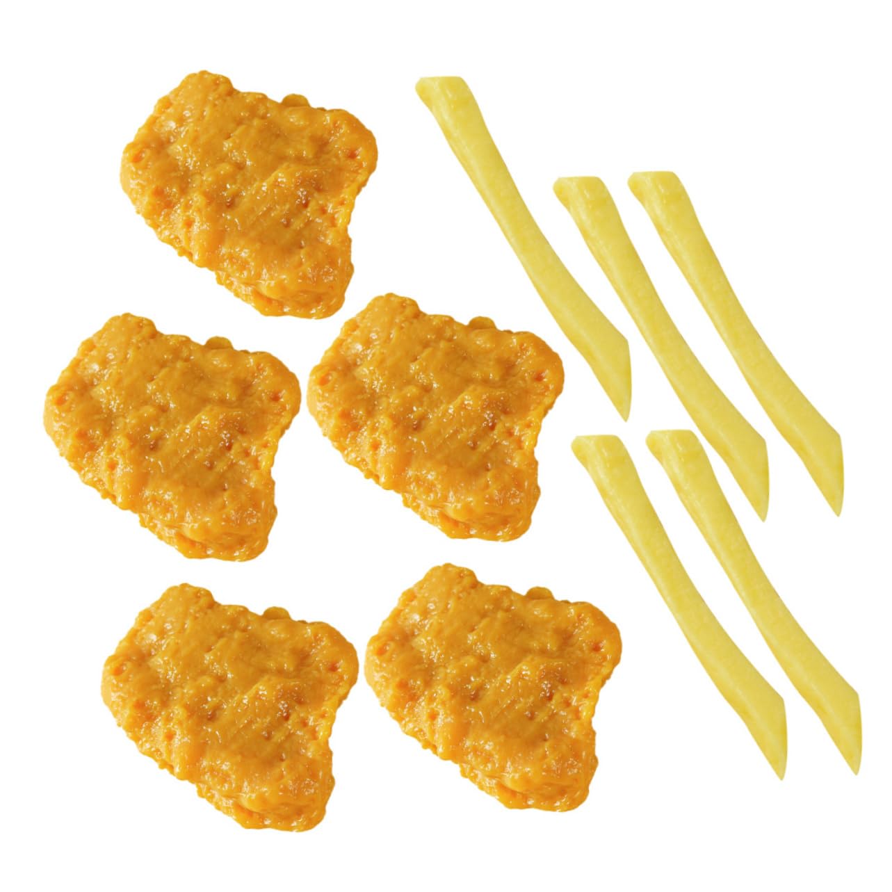 Buy Abaodam 1 Set Fake Chicken Nuggets and French Fries Decor Display ...