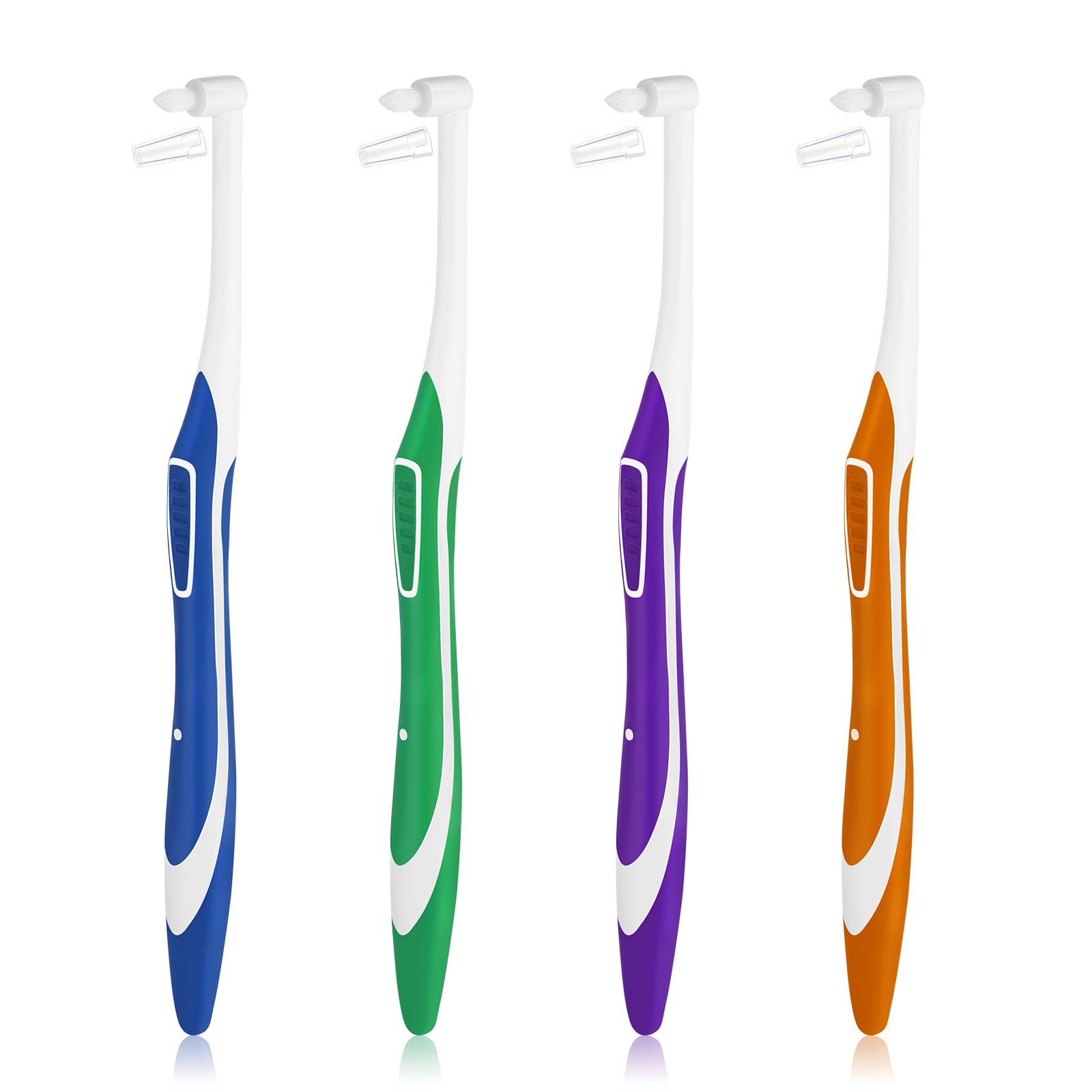 WLLHYF 4 Pcs Tuft Toothbrush Tufted Brush Interspace Toothbrushes End ...