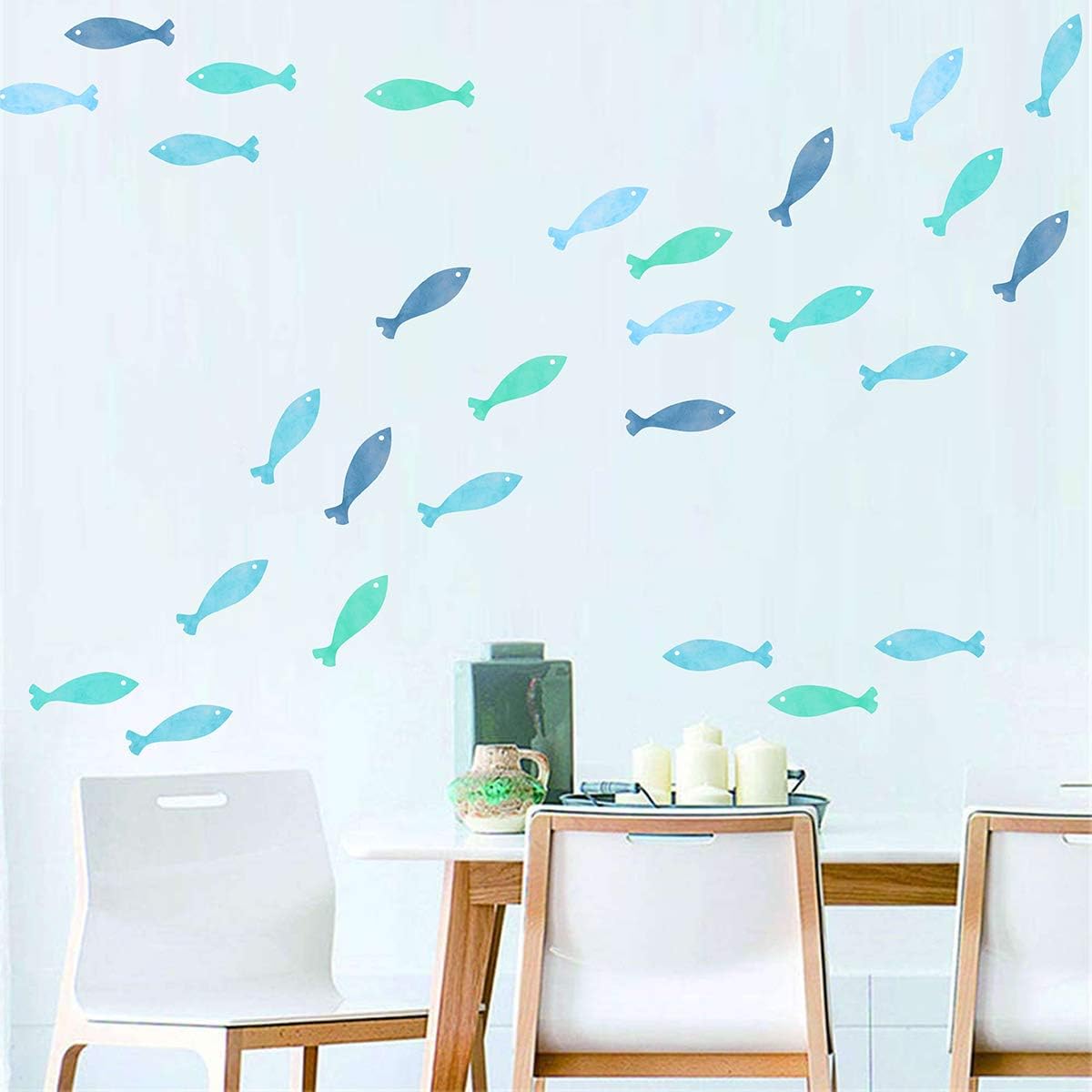 Amazon.com: Fish Wall Decals - Ocean & Kids Peel & Stick Removable Wall ...