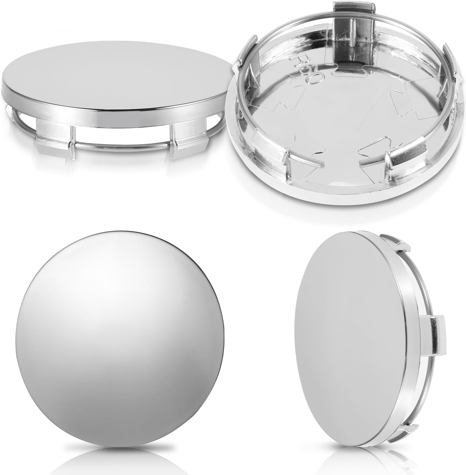 Amazon.com: Tesnaao 4 PCS Car Wheel Center Cap, 54mm/2.12" ABS Wheel ...