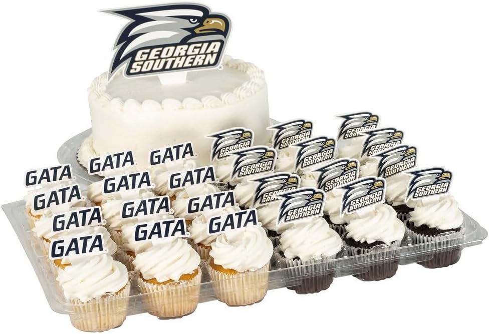 Amazon.com: Desert Cactus Georgia Southern University Cupcake Topper ...