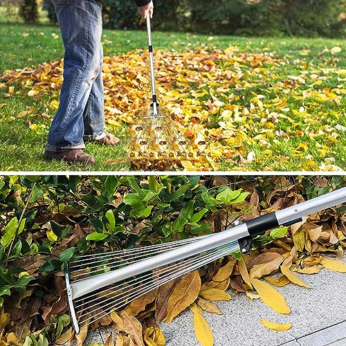 Snapklik.com : Karveden Garden Leaf Rake, 40-63 Adjustable Rakes For ...