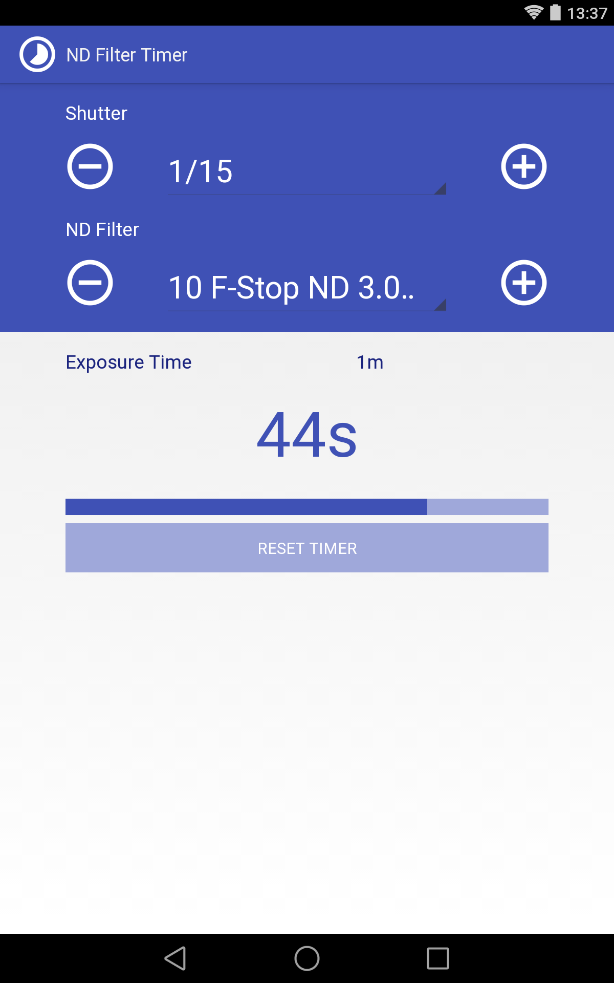 ND Filter Timer - App on Amazon Appstore