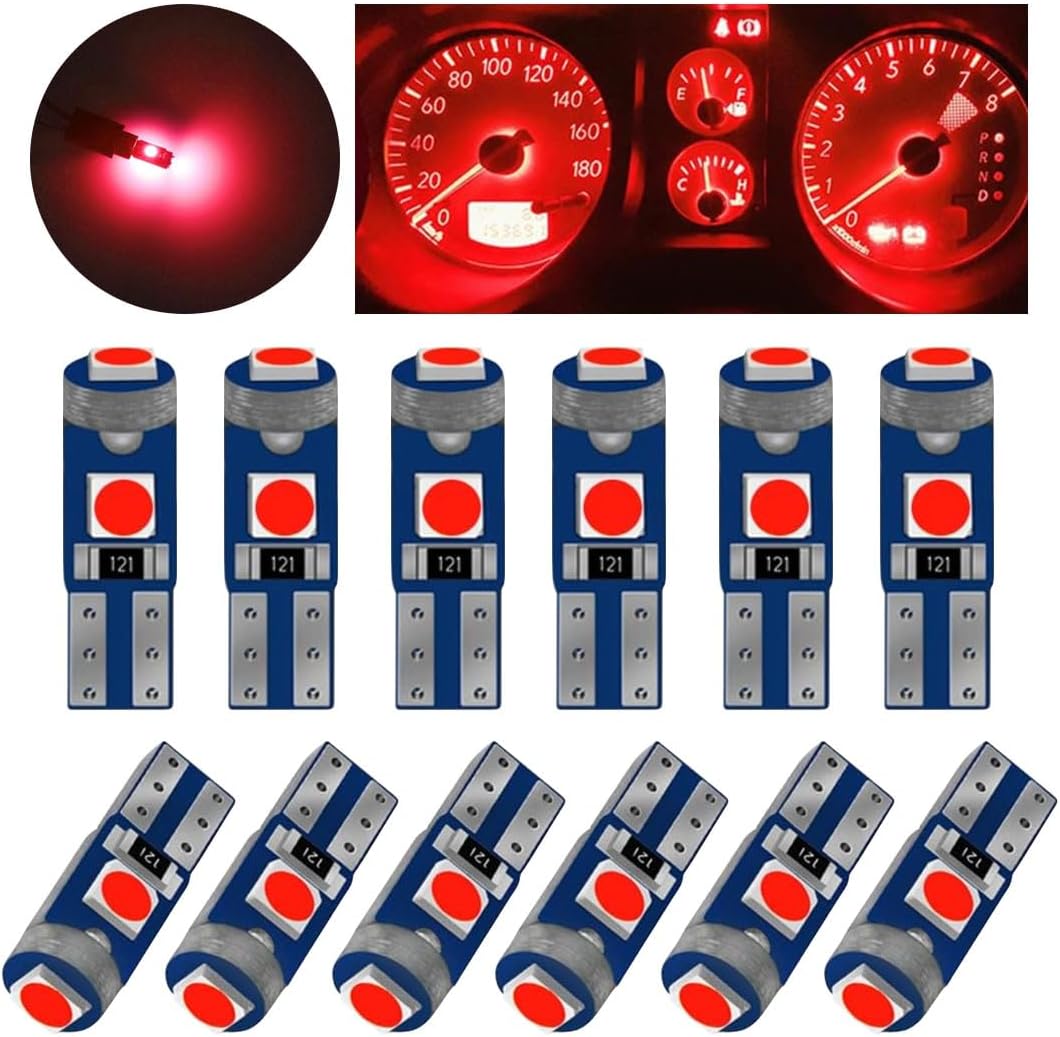 Amazon.com: GLSOWEE T5 LED Bulbs, 74 73 37 2721 LED Bulb 12 Volt ...