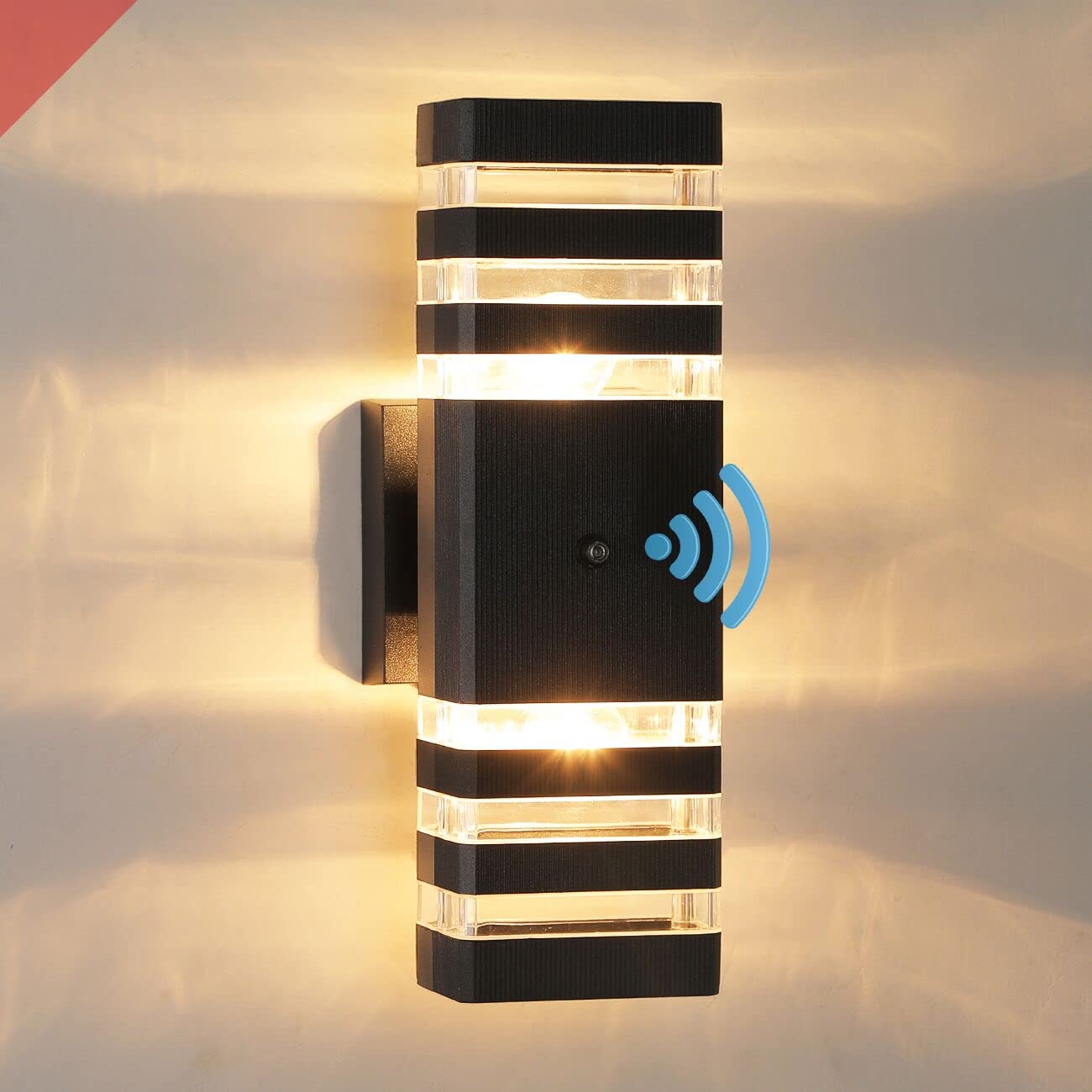 Buy Delicavy Dusk to Dawn Sensor Outdoor Wall Lights Up Down Porch ...
