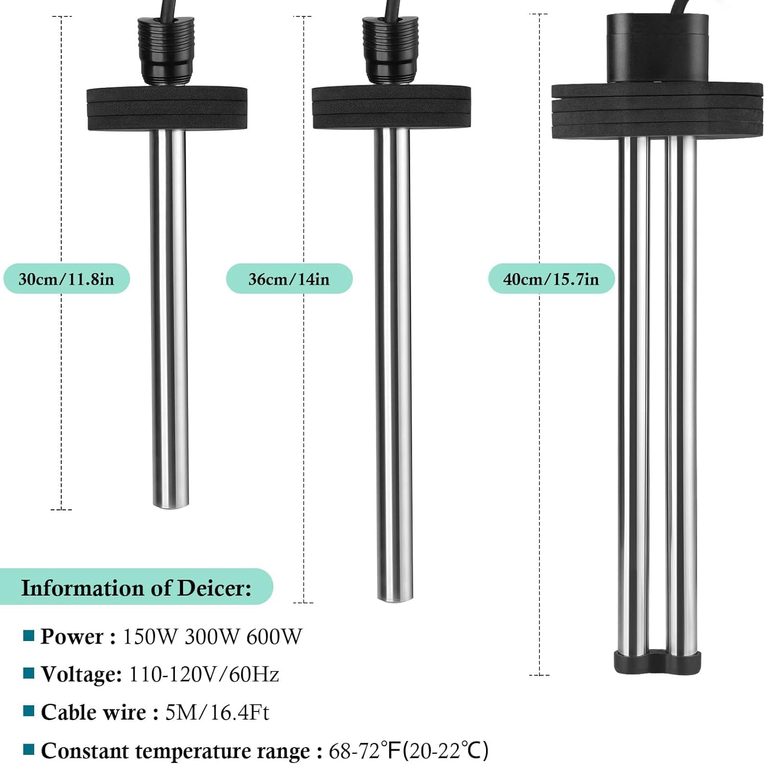 Snapklik.com : HITOP Outdoor Pond Heater - 150W 300W 600W Aquarium ...