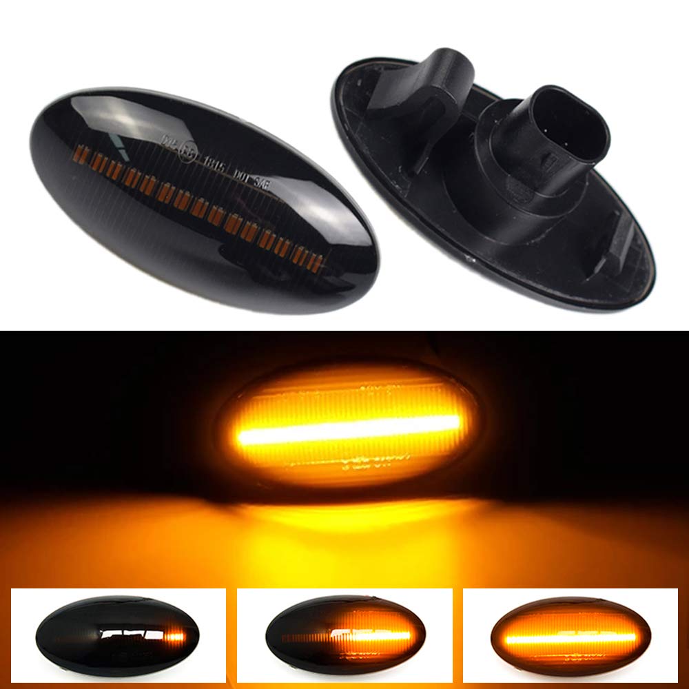 Buy Dynamic LED Side Marker Turn Signal Lights Indicator Amber For ...
