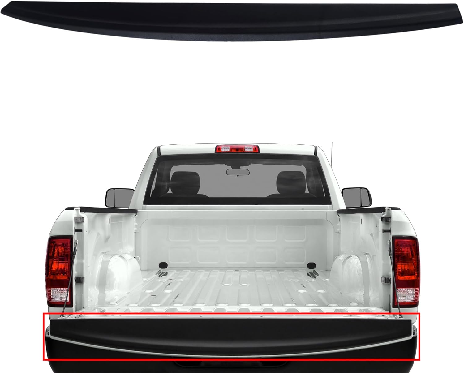 Amazon.com: PartsFlow Tailgate Molding Cap Spoiler Cover for 2009 2010 ...