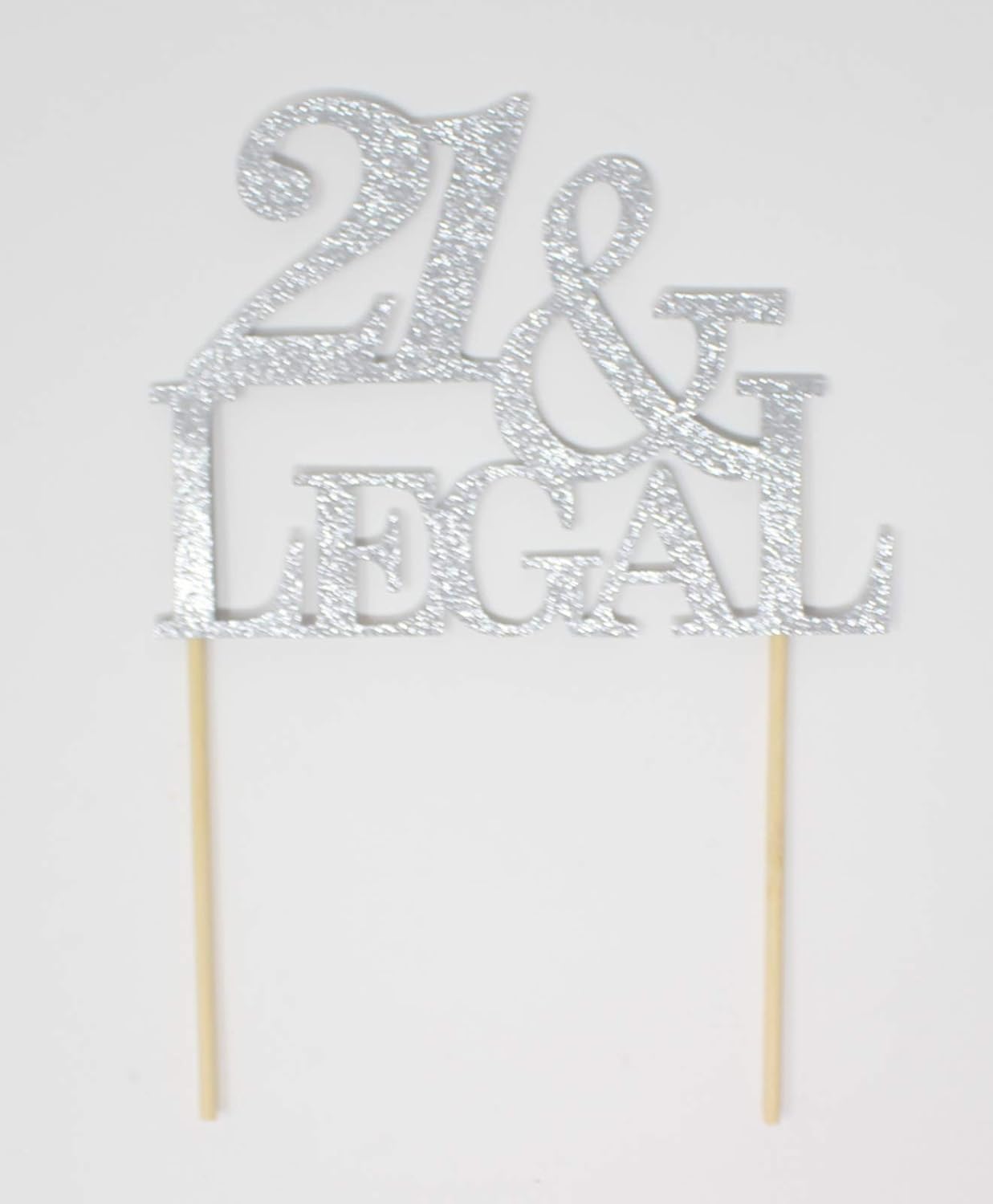 Amazon.com: All About Details 21 & Legal Cake Topper, 1pc, 21st ...