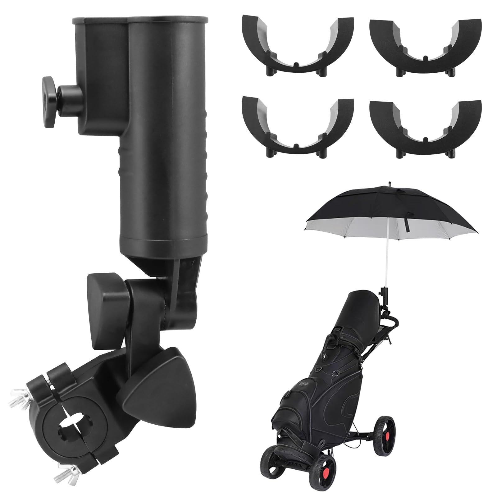 Snapklik.com : BangBoom Golf Push Cart Umbrella Holder, Adjustable Golf ...