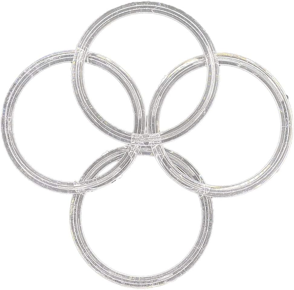 Amazon.com: Clear Plastic Rings 12 Pieces - for Arts & Crafts and DIY's ...