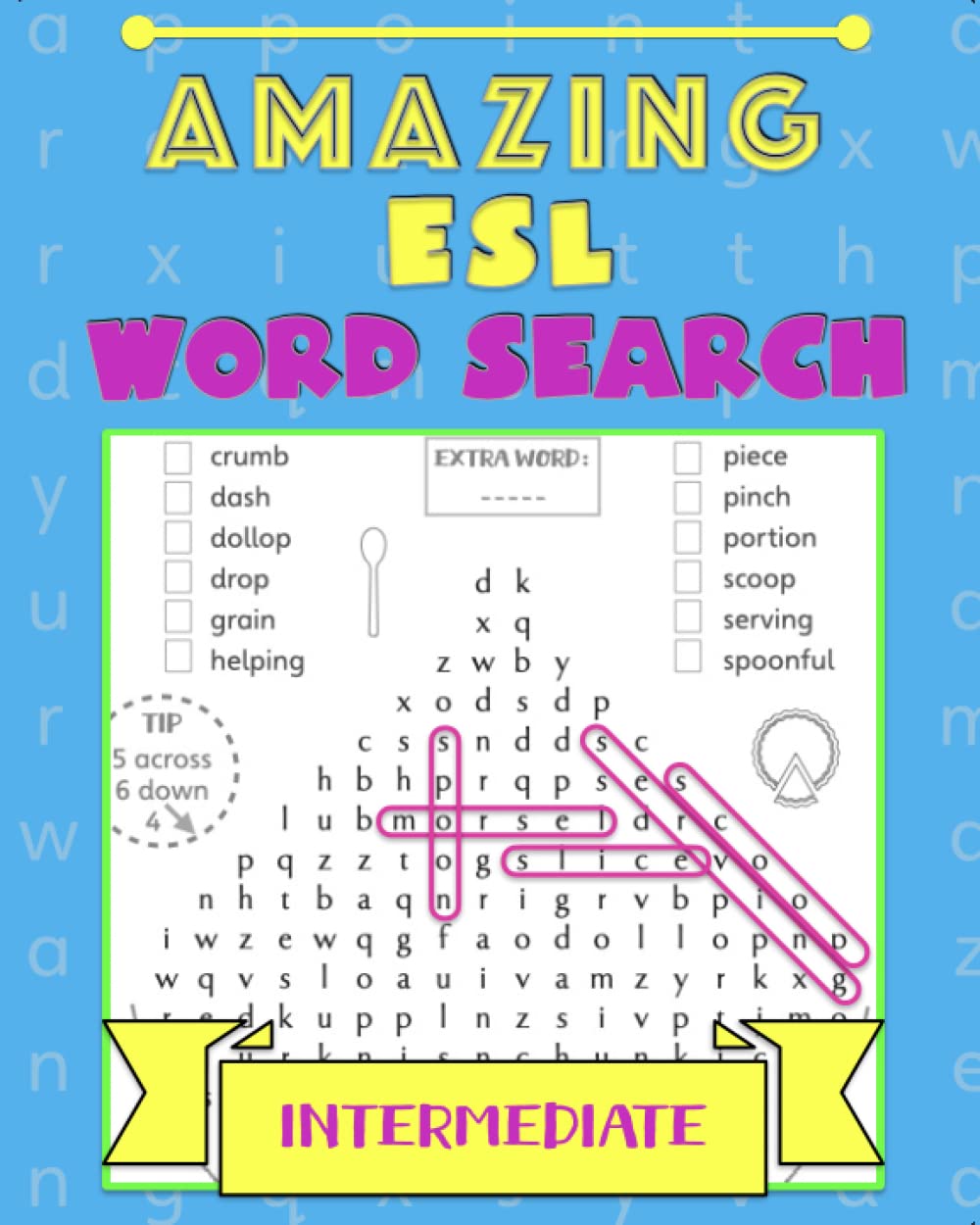Amazing ESL Word Search: Intermediate: More English language puzzle fun ...
