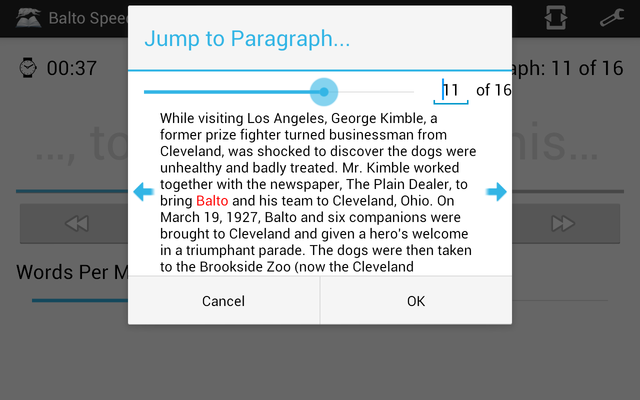 Balto Speed Reading - App on Amazon Appstore
