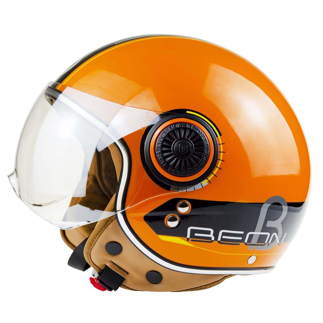 Buy Open Face Helmet with Visor,Vespa Helmet 3/4 Motorcycle Helmet ...