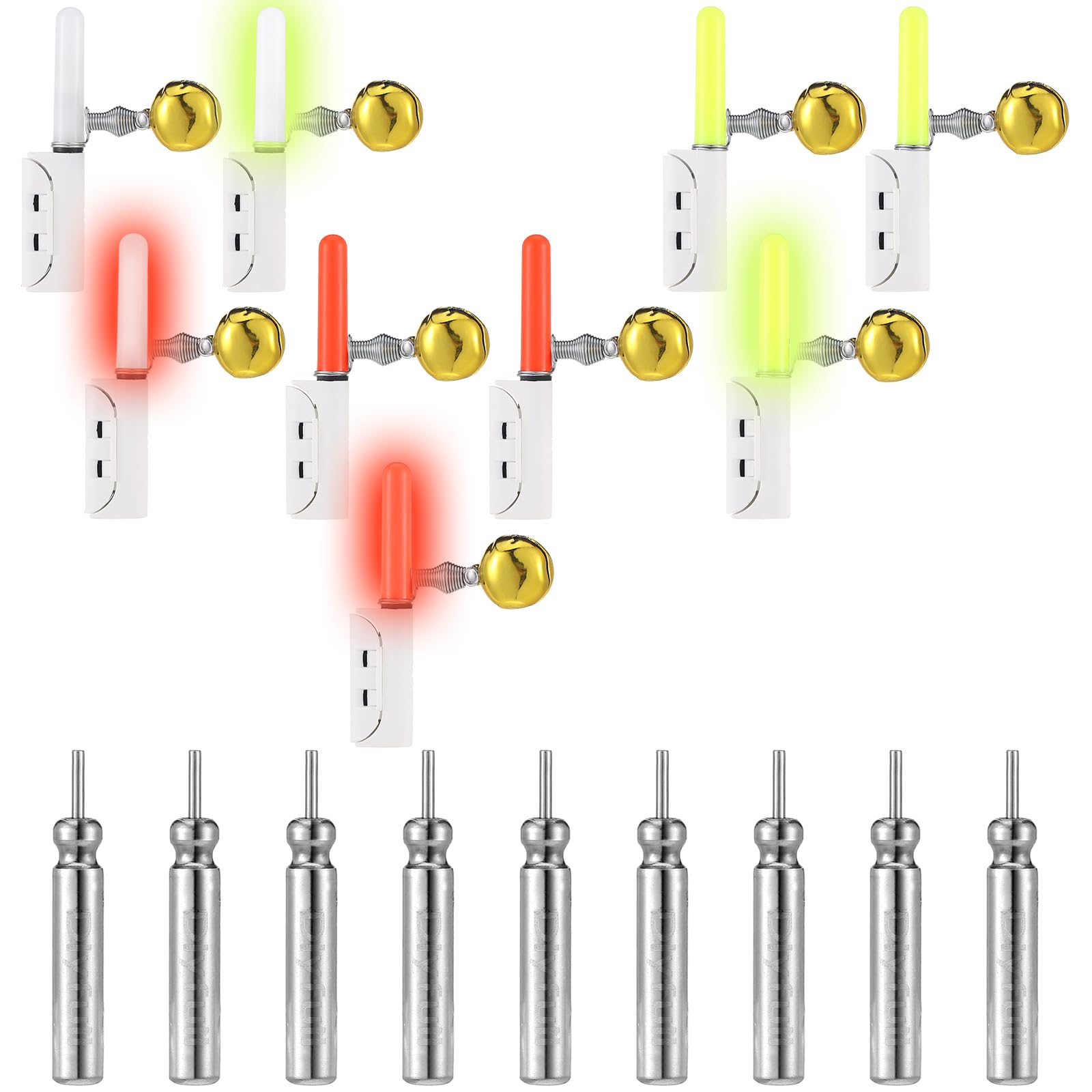Snapklik.com : Retisee 9 Pcs 2.5 Inch Fishing Glow Sticks LED Fishing ...