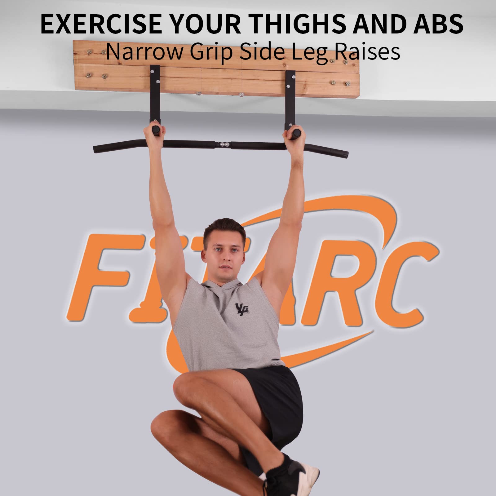 Snapklik.com : Joist Mount Pull Up Bar, Chin Up Bar Ceiling Mount ...