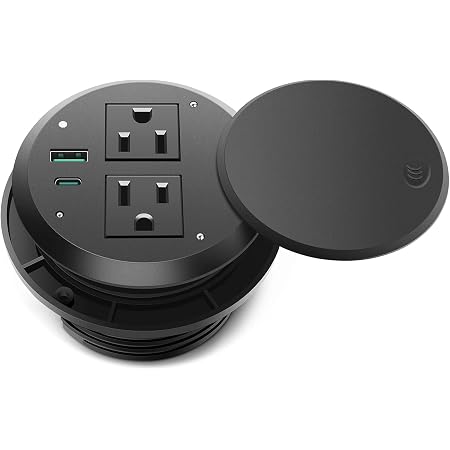 Amazon.com: Kable Kontrol PowerTap Desk Outlet Power Grommet – 3 AC ...