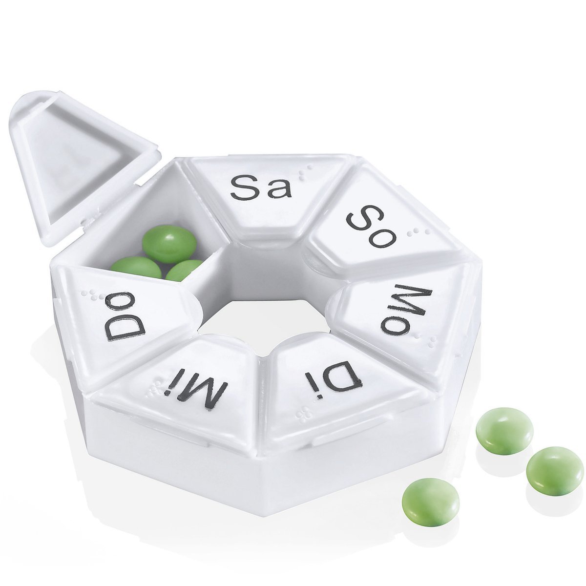 Tablettendose 7 Tage, Pillendose, Wochenplaner Tablette : Amazon.de ...