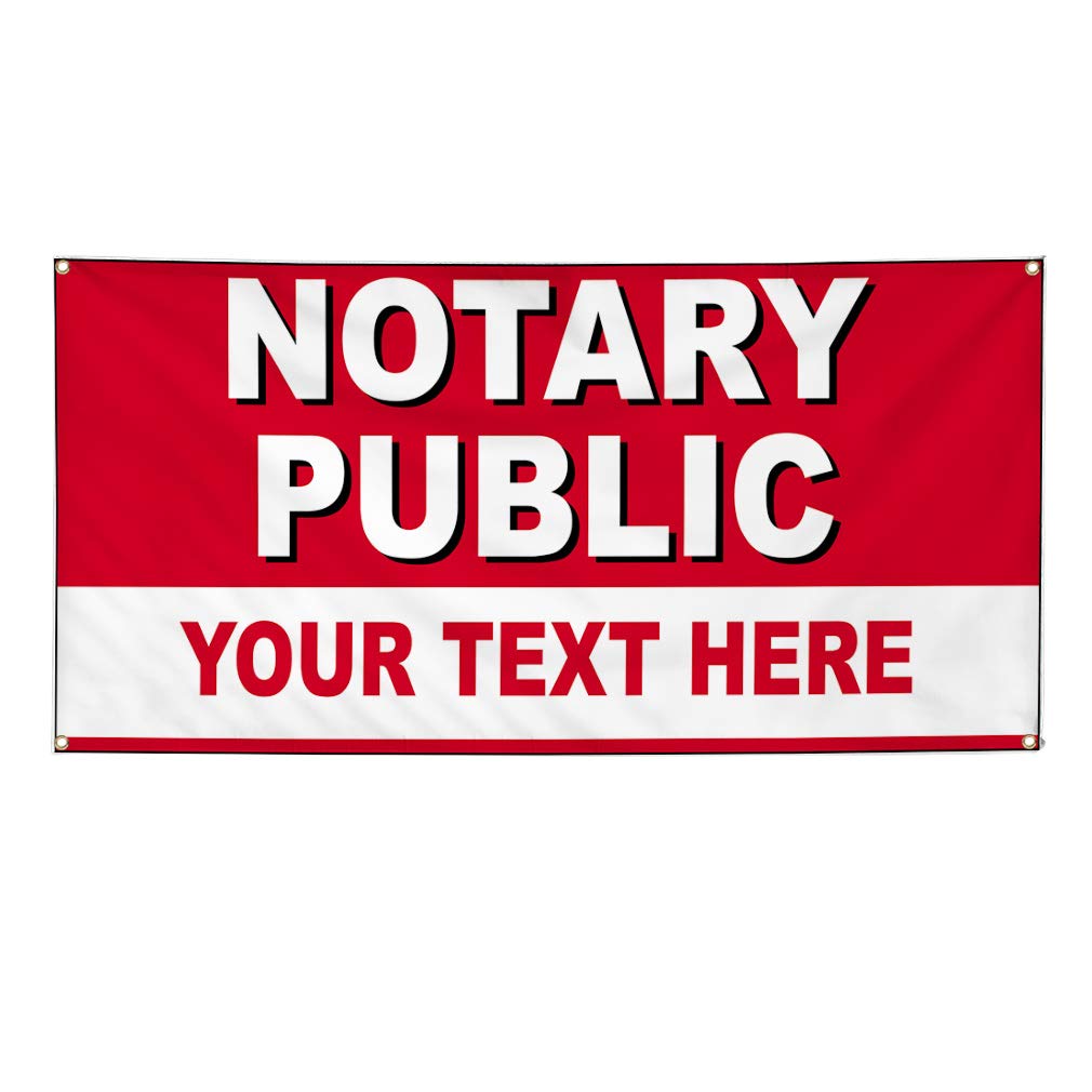 Amazon.com : Custom Industrial Vinyl Banner Multiple Sizes Notary ...