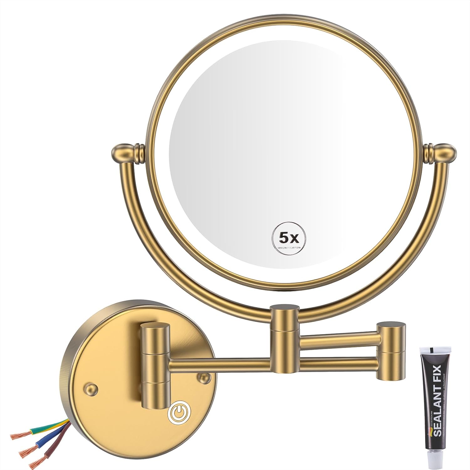 Amazon.com - RECKODOR Hardwired Lighted Magnifying Makeup Mirror Wall ...