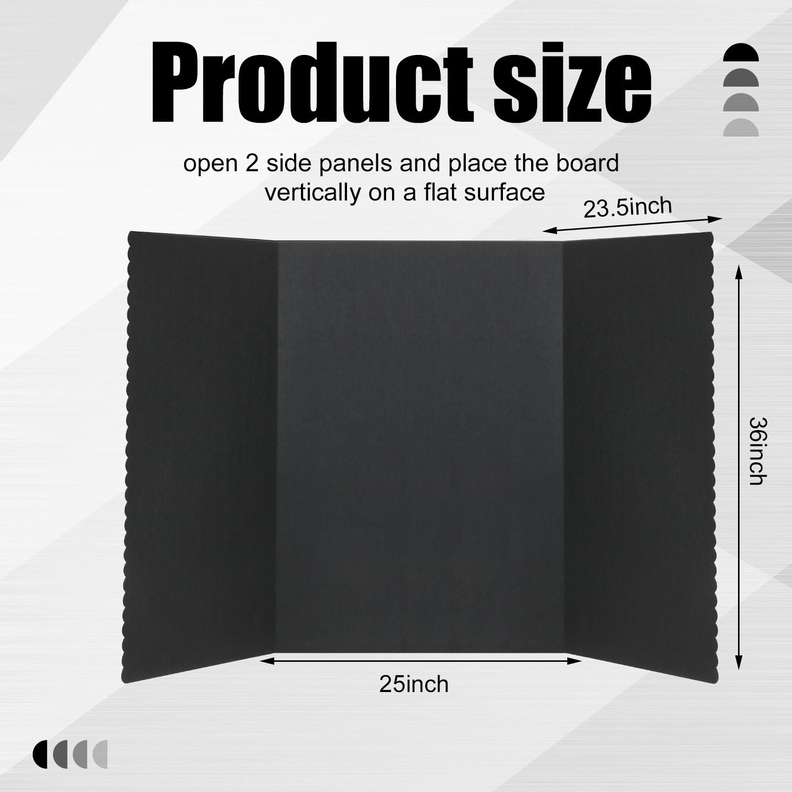 3 Panel Poster Board 2 Panel Large Display Boards, Hinged Display