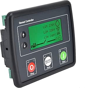 Amazon.com: Generator Controller, Self StartingGenerator Control Module LCD Display 3Phase Mains ...