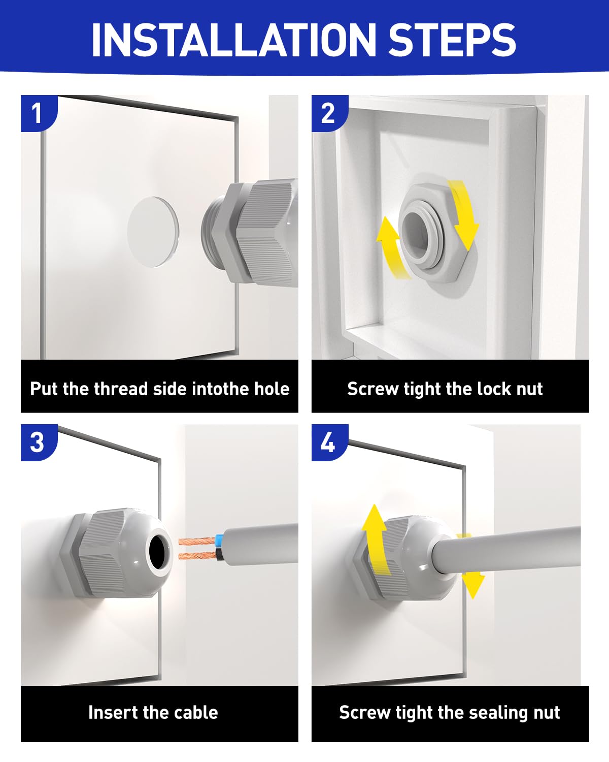 Flush Mount Waterproof Connector