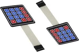 LYLGO 6PCS 4x4 Matrix Array 16 Buttons Keyboard Keypad for Arduino Raspberry Pi Flex : Buy ...