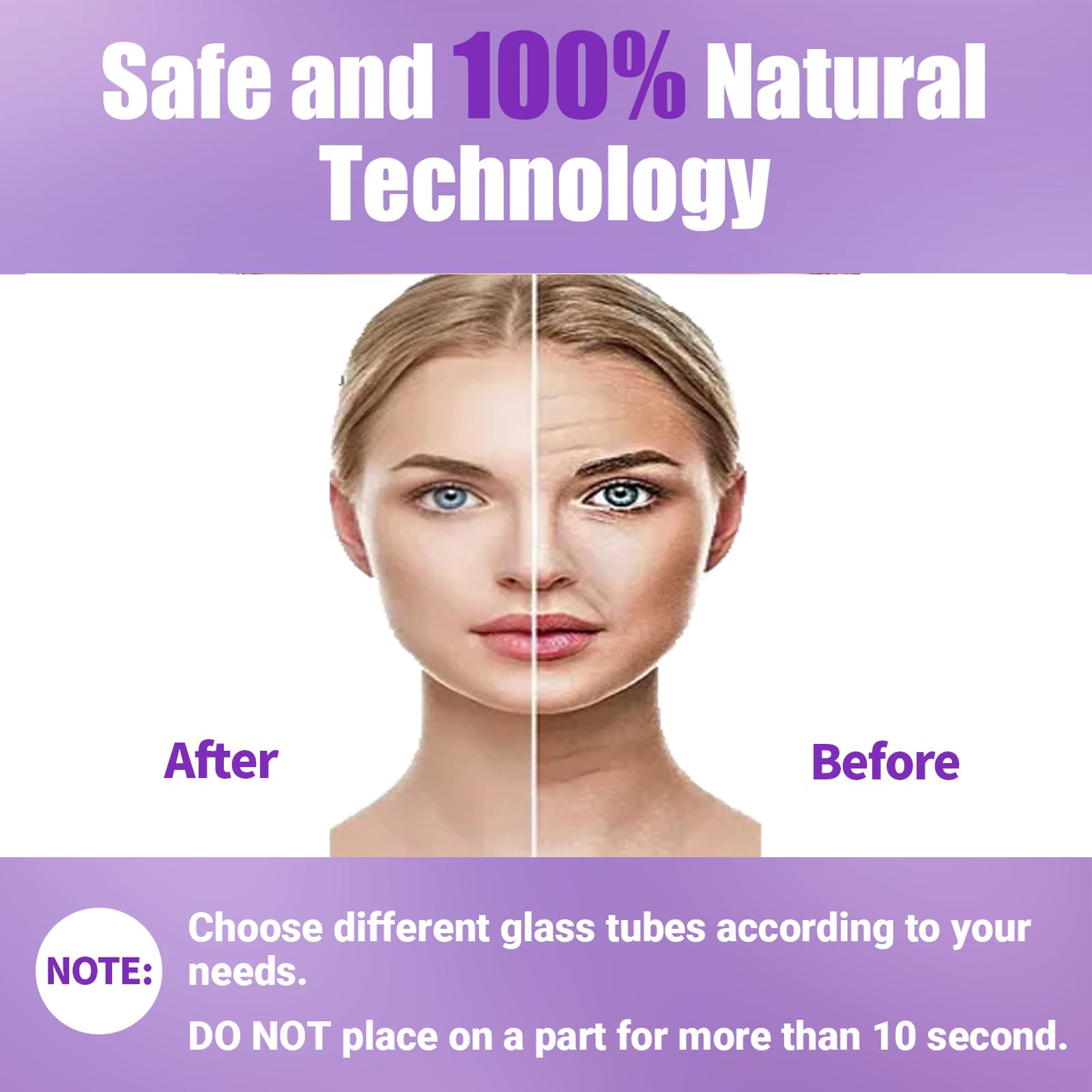 High Frequency Facial Wand,Portable Handheld High-Frequency Facial with ...