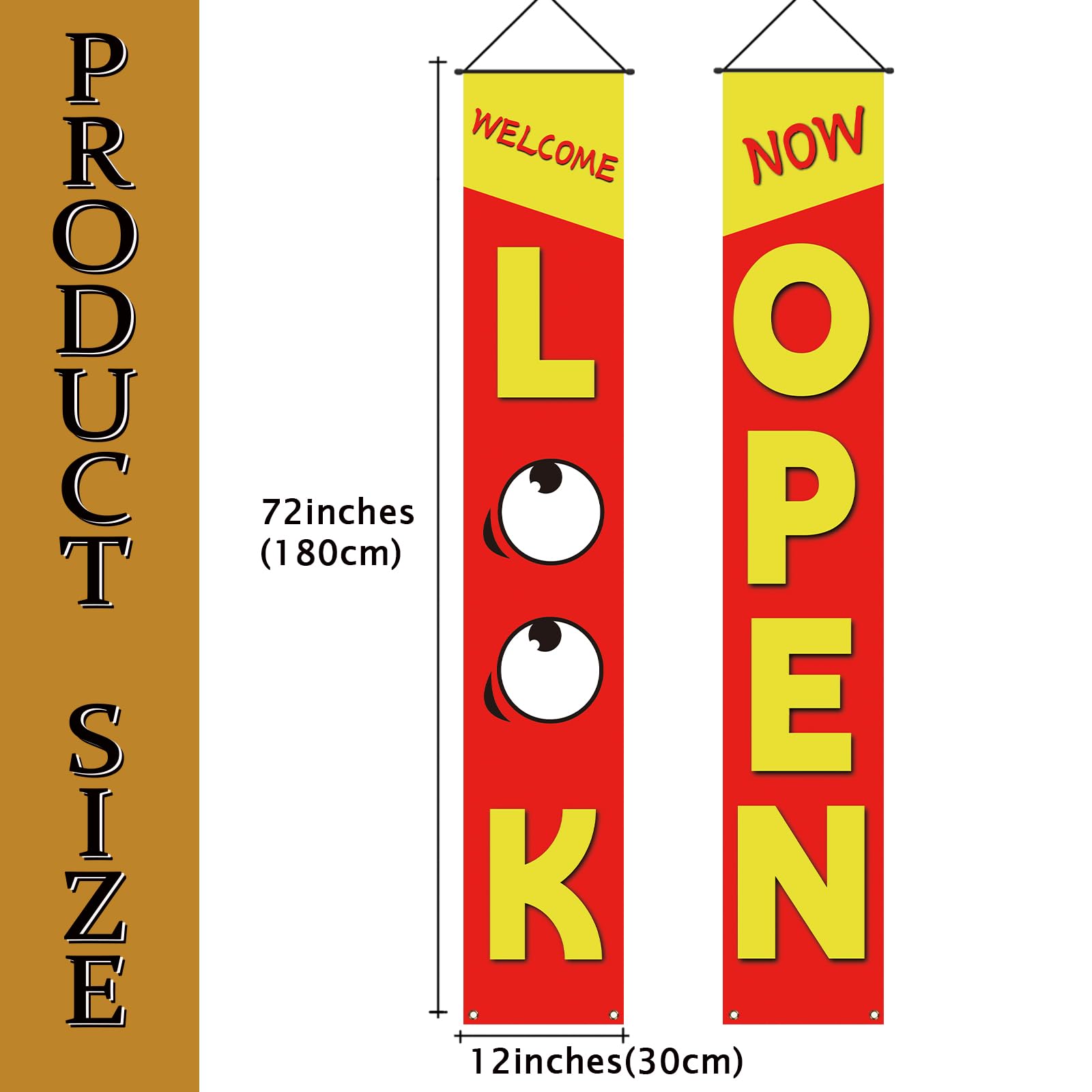 Red Welcome Sign Easy Vertical Welcome Sign Reversible For The