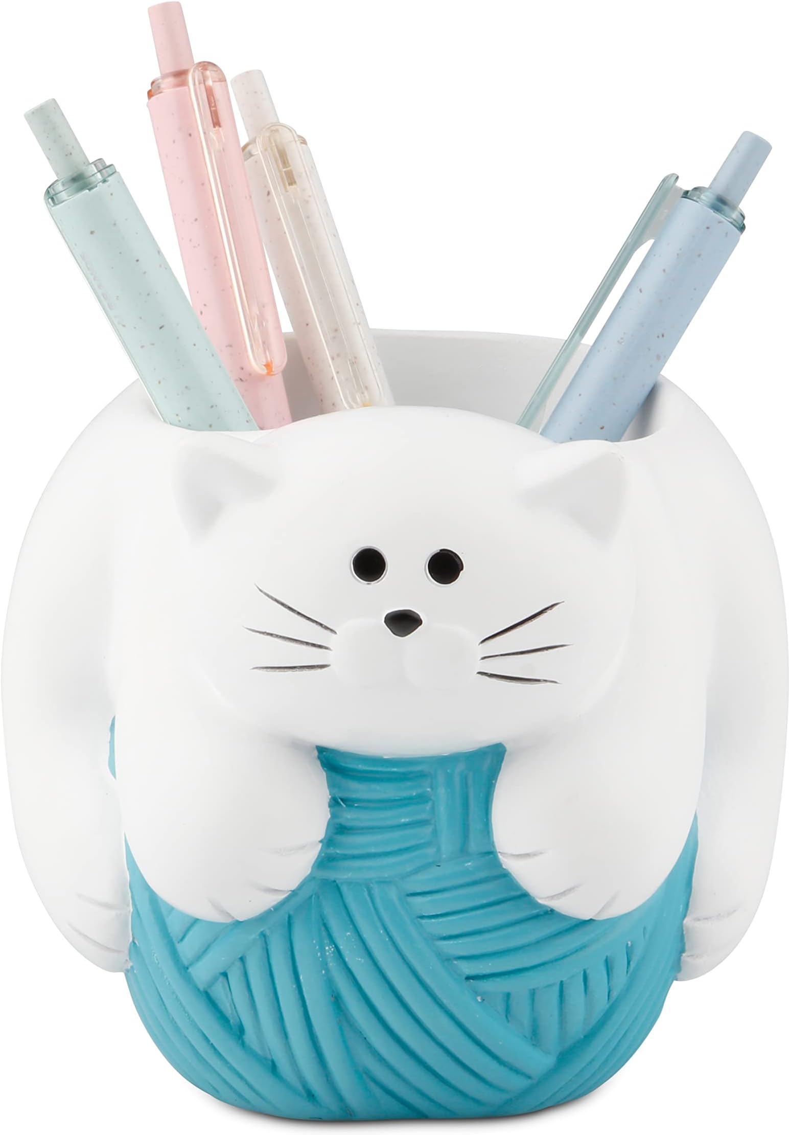 Amazon.com: OFILLES Cat Pen Holder for Desk, Cute Home Decoration ...