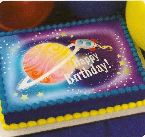 Amazon.com: 1/4 Sheet ~ Happy Birthday Jupiter ~ Edible Cake/Cupcake ...
