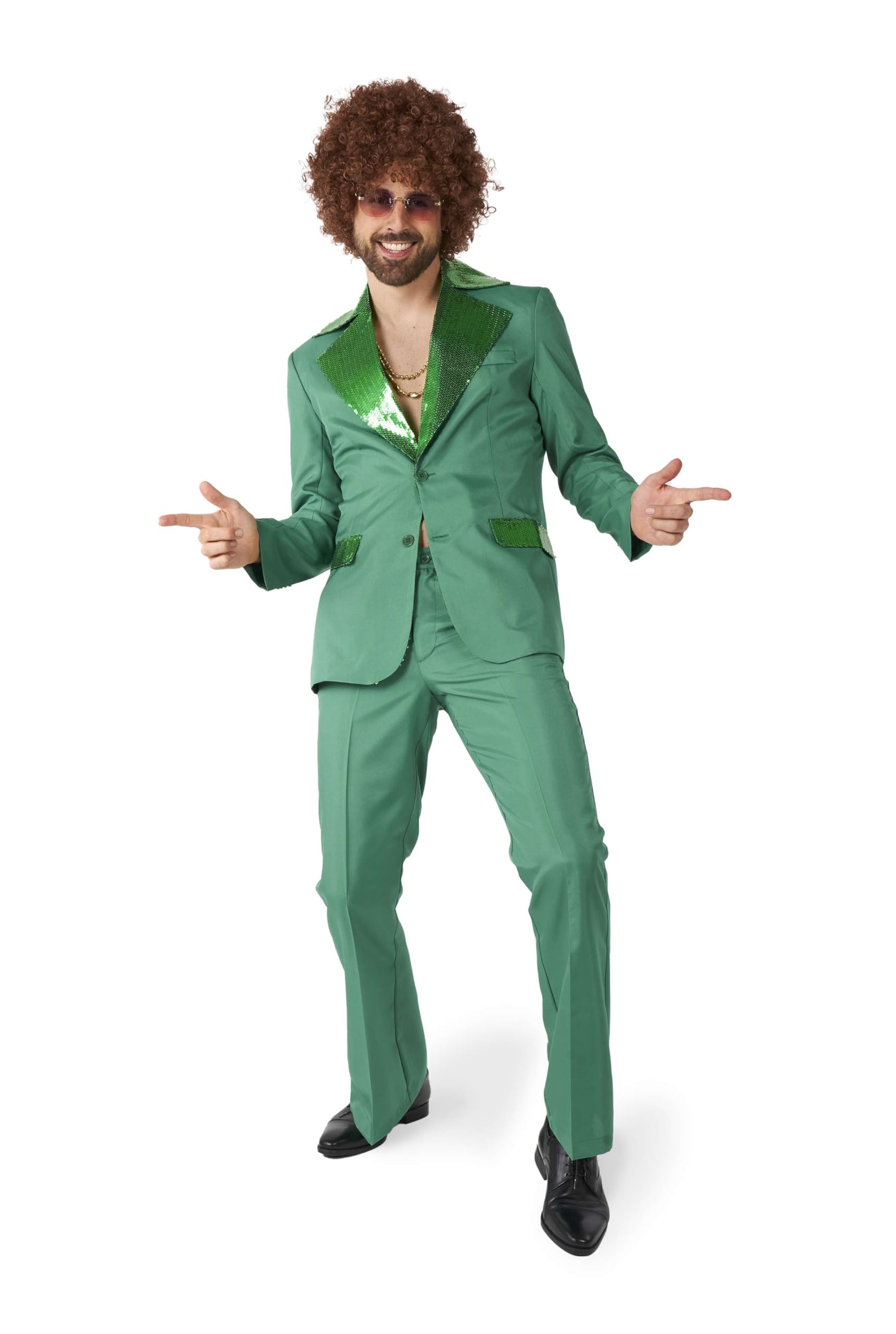 Amazon.com: SUITMEISTER Men's Disco Costume Suit - Saturday Night Fever ...
