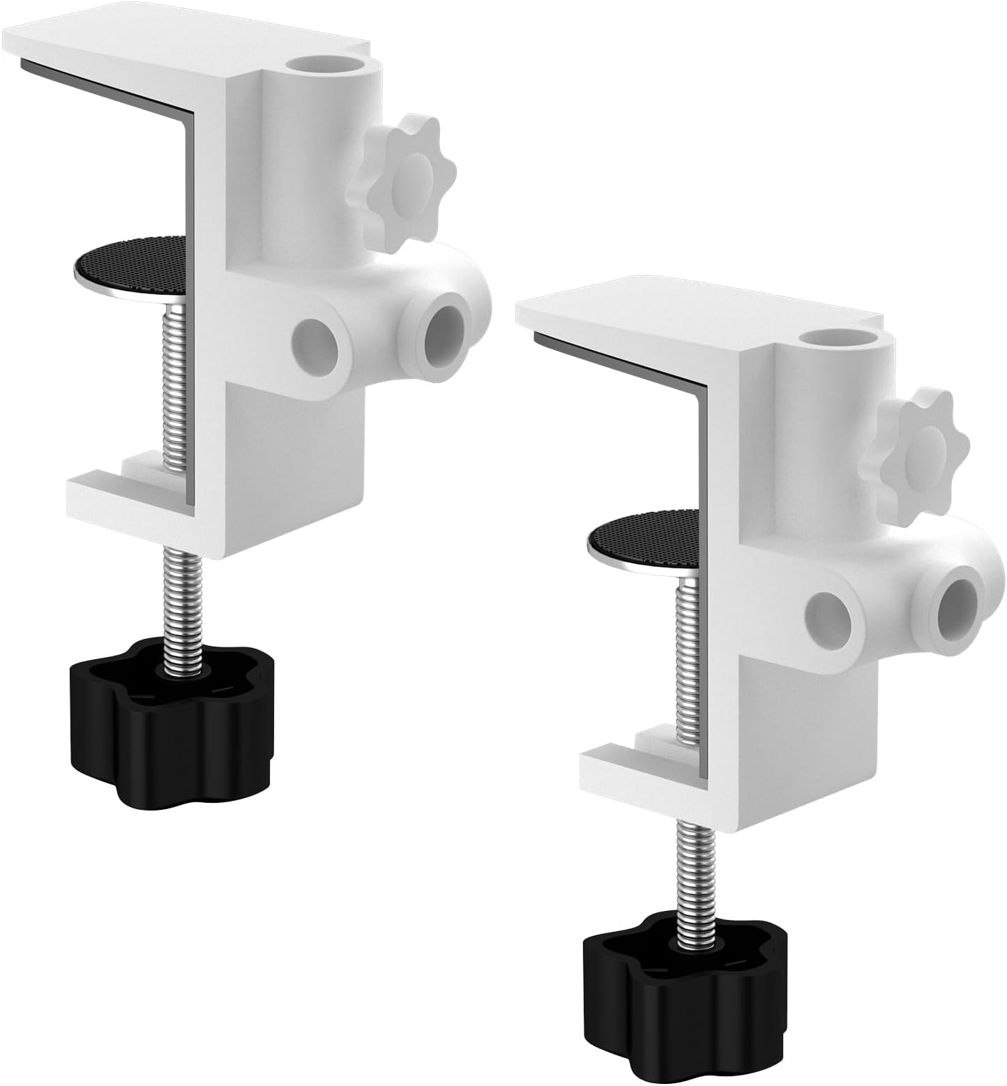 2Pcs Replacement Desk Clamp, KUVRS Metal Mounting Table Clamp 2 Inch ...