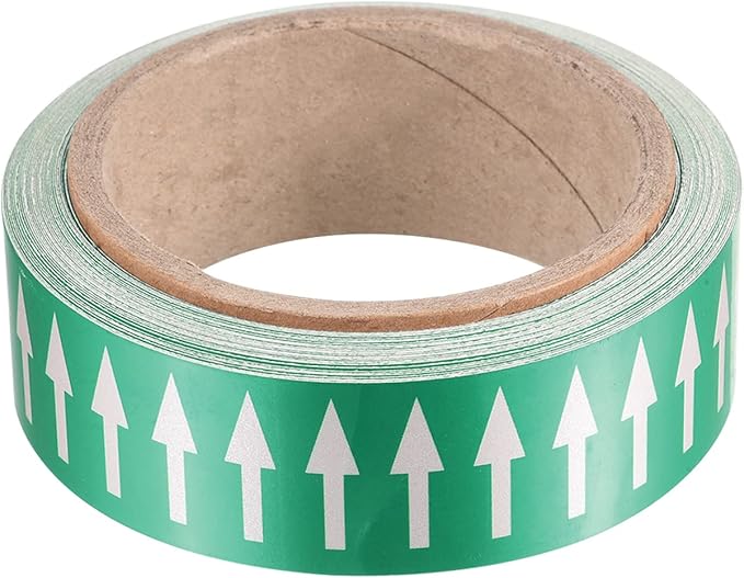 Amazon.com: PATIKIL Flow Arrow Tape, Polyethylene Pipe Marking Sticker ...